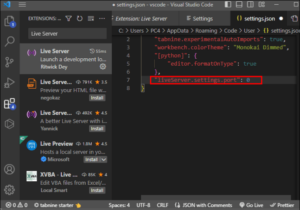 Live server hướng dẩn cài đặt và sử dụng trong vscode - ThanhNe.Com